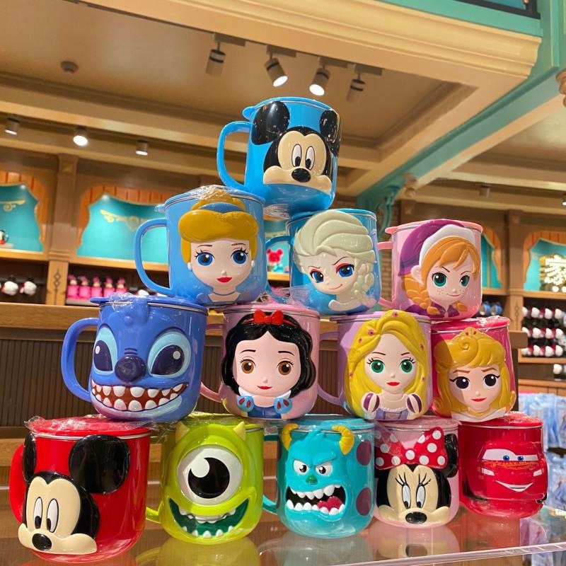 (1 Set)Disney Cups Frozen Elsa Anna Princess Cartoon Milk Cup Mugs 3D ...