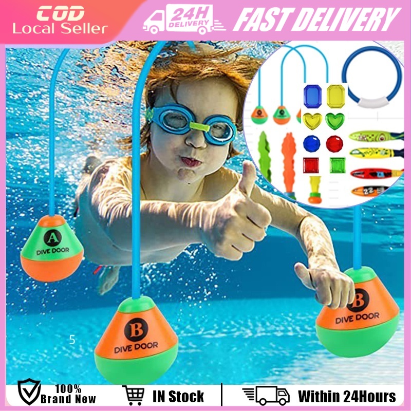 22Pcs/Set swimming pool toys Diving Training Underwater Games For KID ...