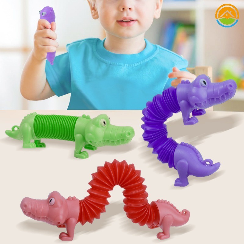 Durable Deformable Pop Tubes Dolphins Sharks Insects Crocodiles Snails ...