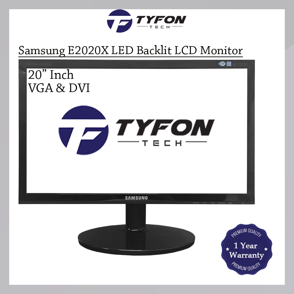 Samsung 20" Inch Widescreen LED Backlit LCD Monitor E2020X (Refurbished ...