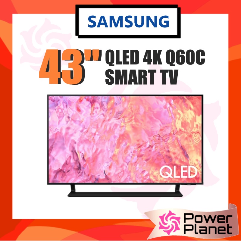 Samsung 43" QLED 4K Q60C QA43Q60CAKXXM TV (2023) Television Ultra HD ...
