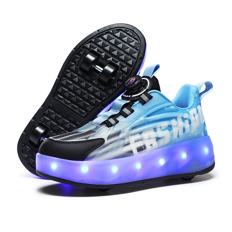 USB Charging Children Roller Skate Casual Shoes Boys Girl Automatic ...