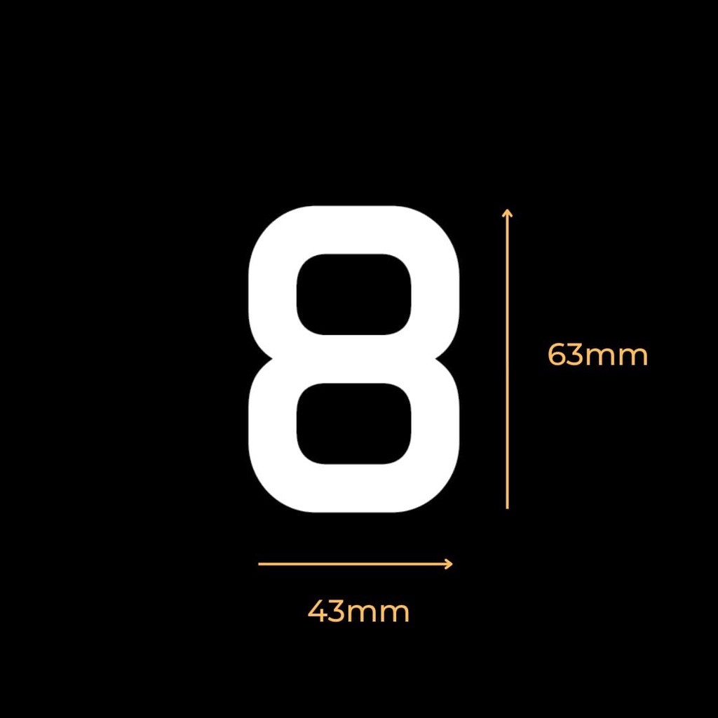 DACD Crystal Number Plate 5mm THICKNESS 3D Crystal White Number Plate ...