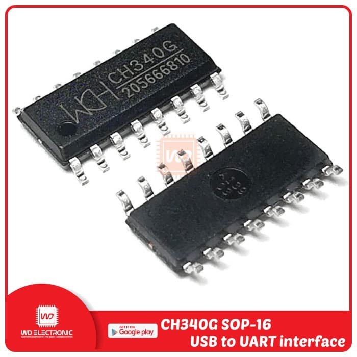 Ch340g CH340 SOP-16 ORIGINAL IC CH340G USB SERIAL TTL UART -LT11 | Shopee Malaysia
