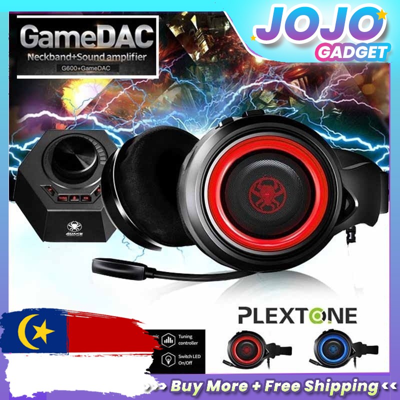 PLEXTONE G600 Over Ear Headphone Gaming Neck Band Headset Game Dac ...