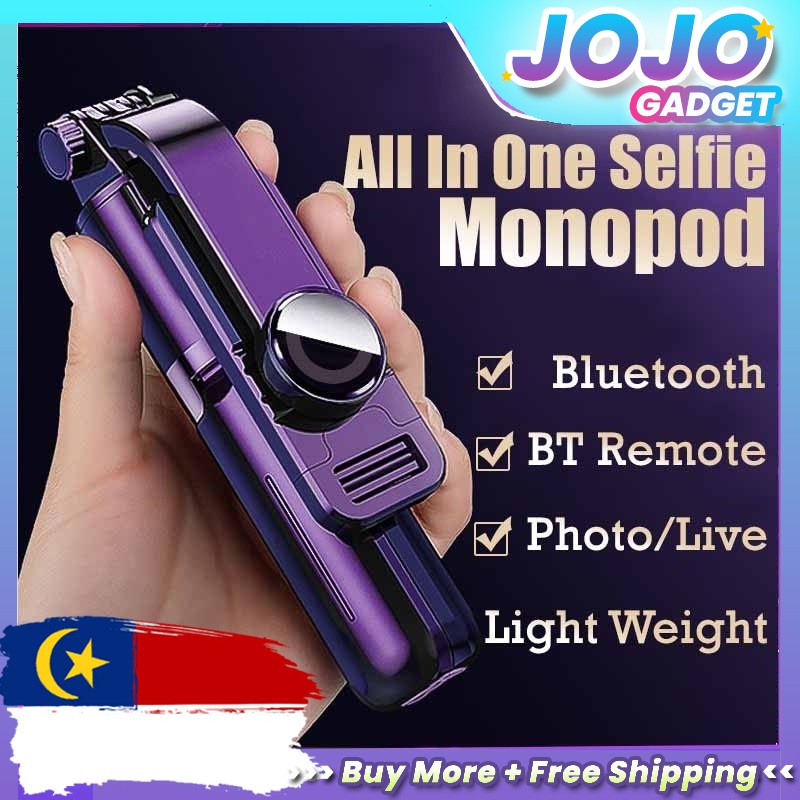 Bluetooth Selfie Stick 3 in1 Monopod Tripod Smartphone With Battery Q07 ...