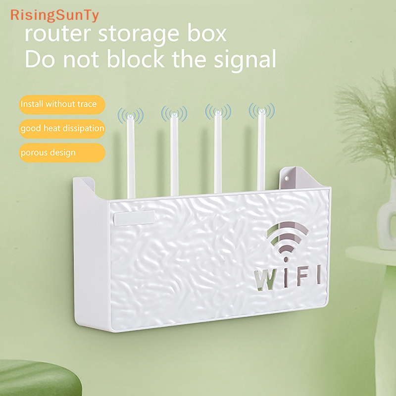 [RisingSunTy] Wall-Mounted Router Box Office Media Decor Console Wifi ...