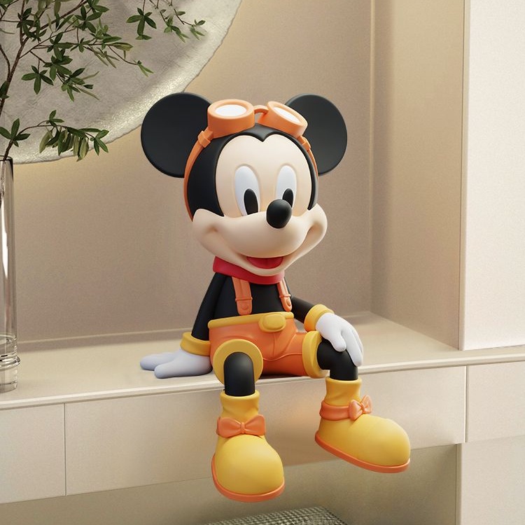 Free Shipping Ready Stock Disney Anime Merchandise Mickey Model Sitting ...