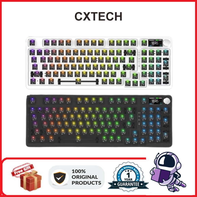 CXTECH C98PRO Three mode customized RGB mechanical keyboard kit ...