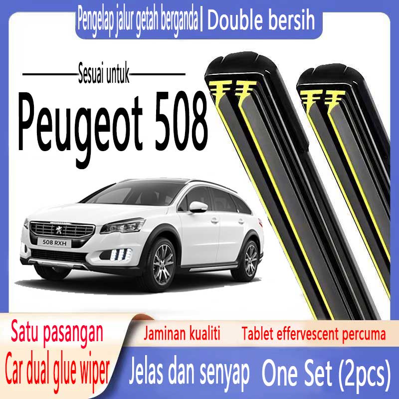 Peugeot 508 Dedicated Wiper Peugeot 508 (2010-2018) Double Rubber Strip ...