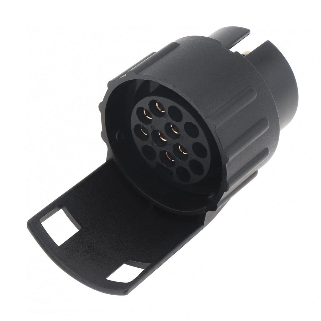 12V 7 Pin Male to 13 Pin Female Trailer Converter Adapter for European ...
