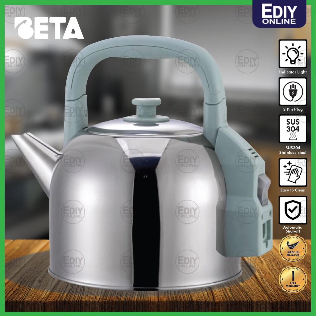 SIRIM 3 PIN 】 Beta BEK-S50L Electric Kettle 5.0L SUS304 Stainless Steel Cerek Pemanas Air 热水壶 ...