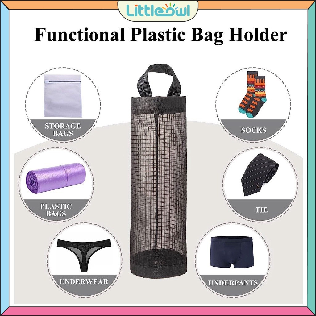 Garbage Bag Hanging Net Hang Shopping Sorting Bag Storage Bag Dispenser ...