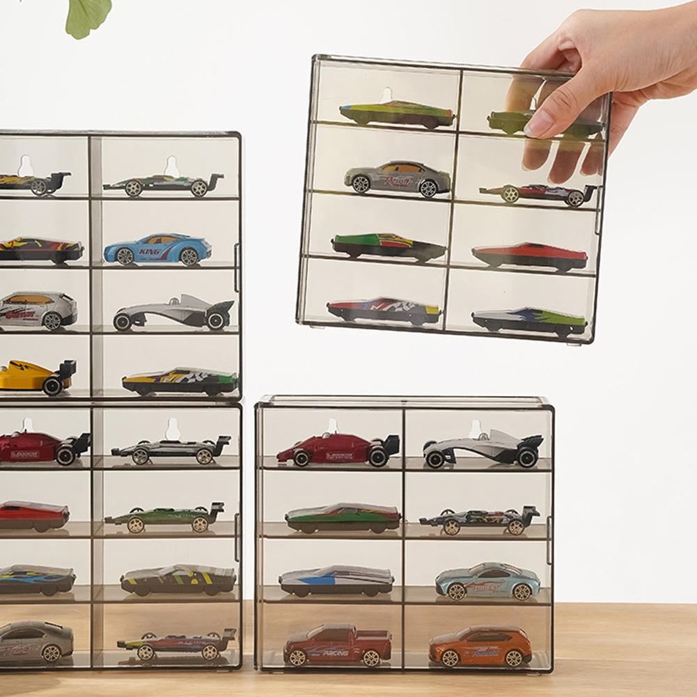 8 Grid Car Model Storage Box 1:64 Wheels Display Rack Simulation Toy ...