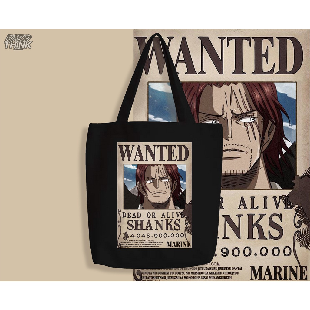 Totebag Anime Manga Semi Canvas One Piece Bag Bounty Akagami No Shanks ...