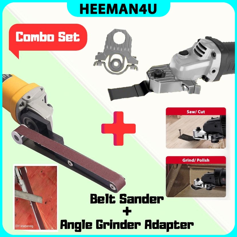 Heeman4u Electric Belt Grinder Belt Sander+ Universal Multi Tool Angle Grinder Conversion Tool ...