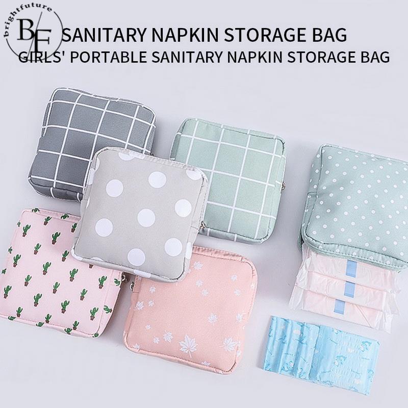 Women Girl Sanitary Pad Pouch Napkin Towel Storage Bag Credit Card ...