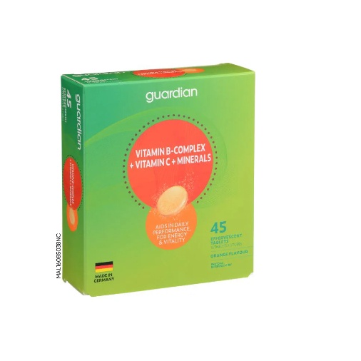 Guardian Vitamin B-Complex + Vitamin C + Minerals Effervescent Tablet ...