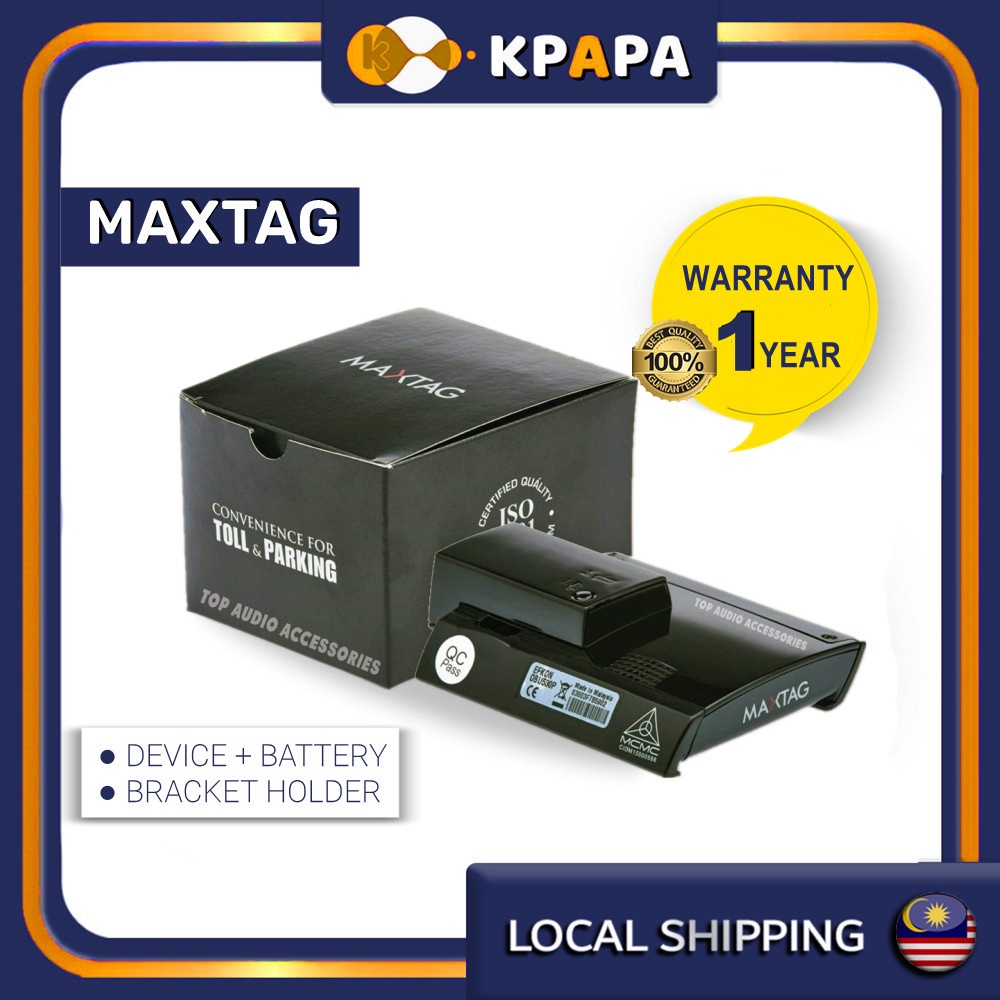 Original Max tag Smart Max Tag Maxtag Touch n Go TNG Toll (1 year ...