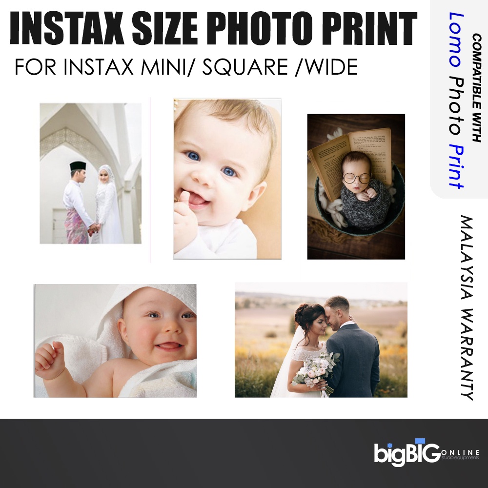 [Printing Service] Instax Mini , Square, Wide Print Photo Paper , Lomo ...