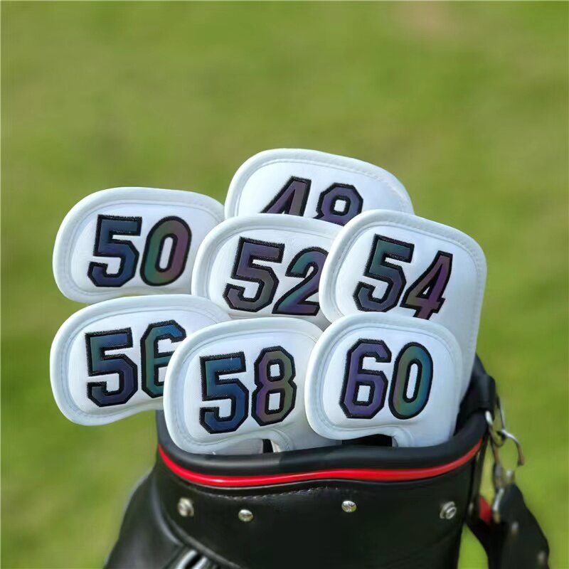 PT# Golf Irons Cover Simple Fashion Number Irons Wedges Club Protector ...