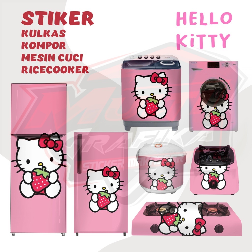 MESIN Stickers for 1 & 2 Door Refrigerator, Stove, Magicom, AC, Flower ...
