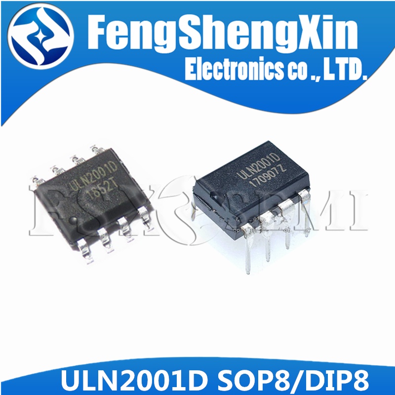 100pcs ULN2001D DIP-8 ULN2001 SOP-8 DIP 2001D DIP-8 Darlington IC | Shopee Malaysia