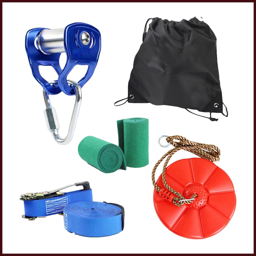Kids Zipline Pulley Kit Swing Seat Kids Slider Line Kit Zip Lines ...
