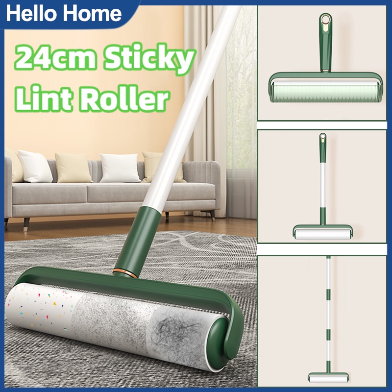 24cm Sticky Lint Roller Detachable Dust Hair Pet Fur Remover Adjustable ...