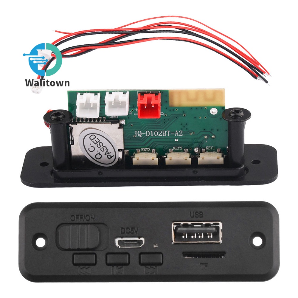DC5V 2*3W Bluetooth MP3 Decoding Board Module WAV with Bluetooth Call ...