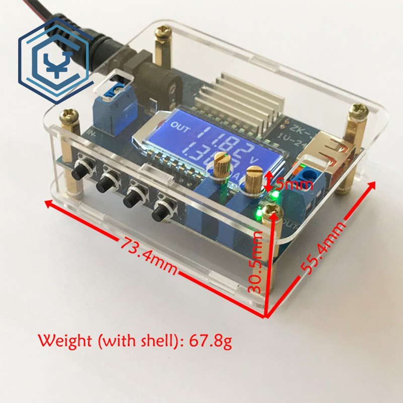 high precision DC DC Buck Converter CC CV Power Module 1-24V 3A ...