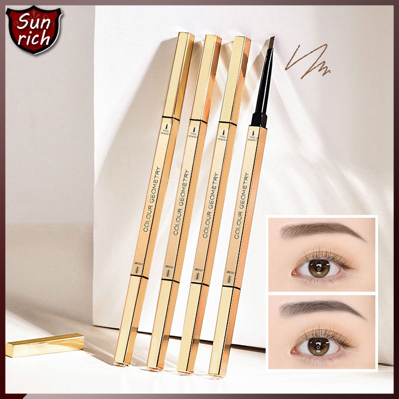 LAMEILA Gold Color Stick Eyebrow Pencil Women Cosmetics Auto Rotation ...