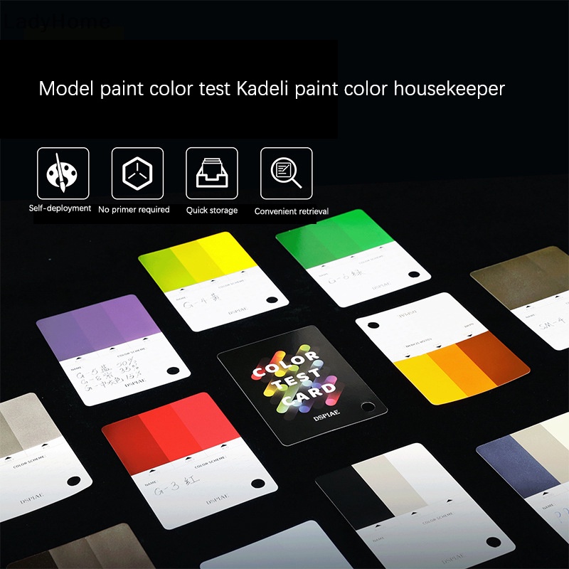 La 1Set Color Test Card Colors Calibration Chart Color Swatches Model ...