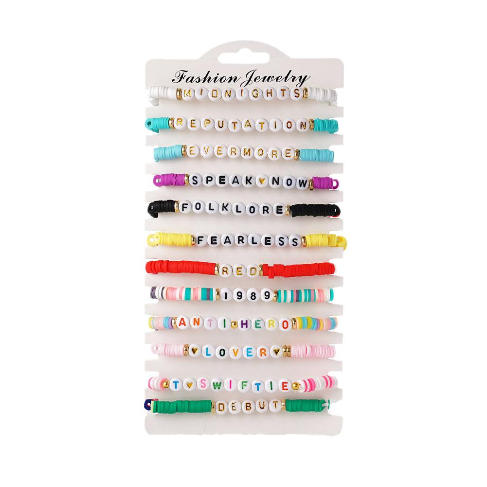 Taylor Swift Time Travel Bracelets Set 1989 Reputation Sliced Clay ...