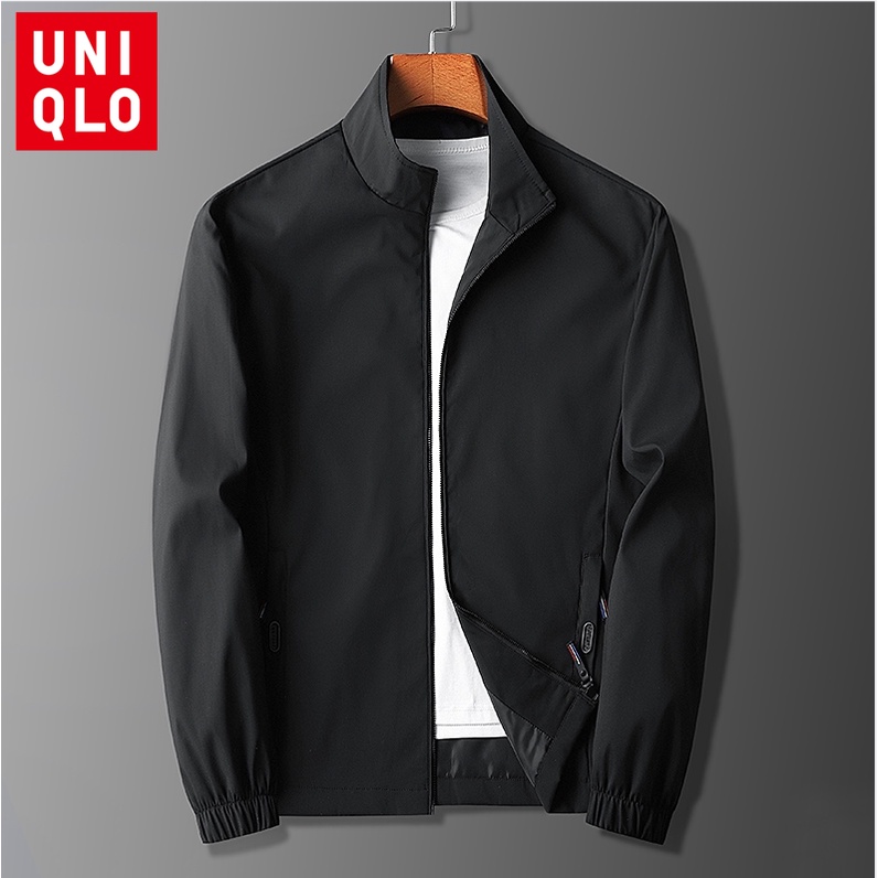 Uniqlo Autumn Men's Baseball Collar Jacket Outdoor Long-sleeved Jacket ...