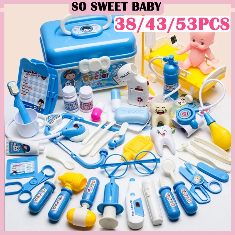 Doctor Toy Set Kids Medical Dentist Role Play Simulation Mainan Doctor ...