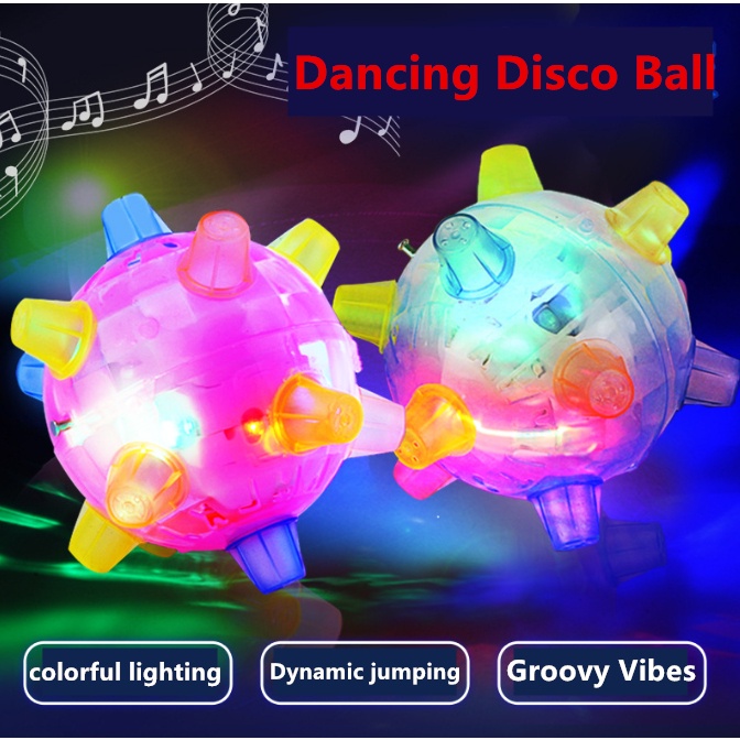 ArtCreativity Light Up Disco Balls Rubber Balls for Kids with Flashing ...