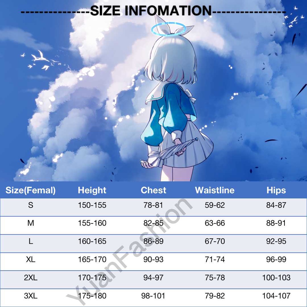 Blue Archive Arona Cosplay Sailor Uniform - Full Set | Shopee Malaysia