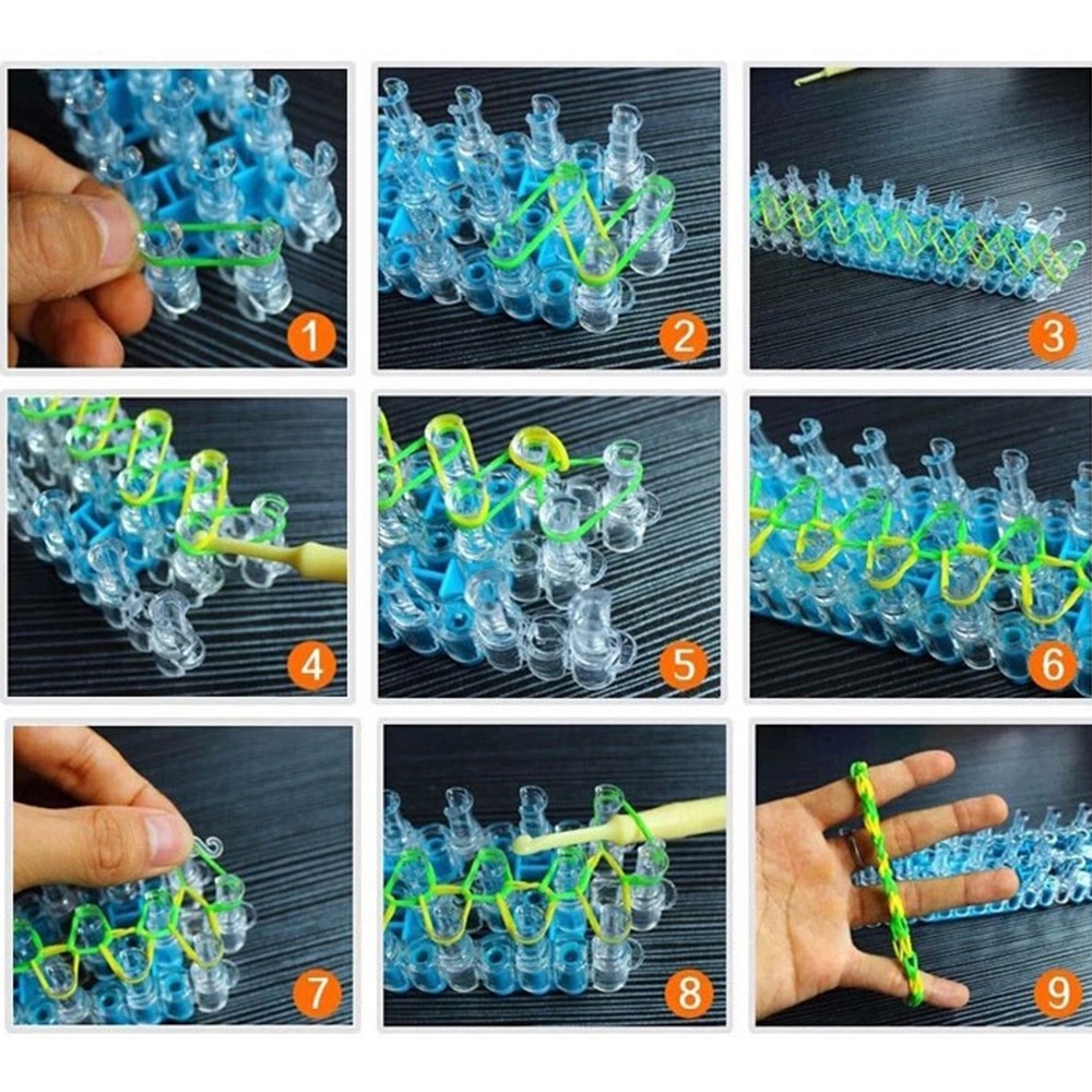 New Loom Rubber Bands Bracelet Rubber Loom Bands Make Woven Lacing ...