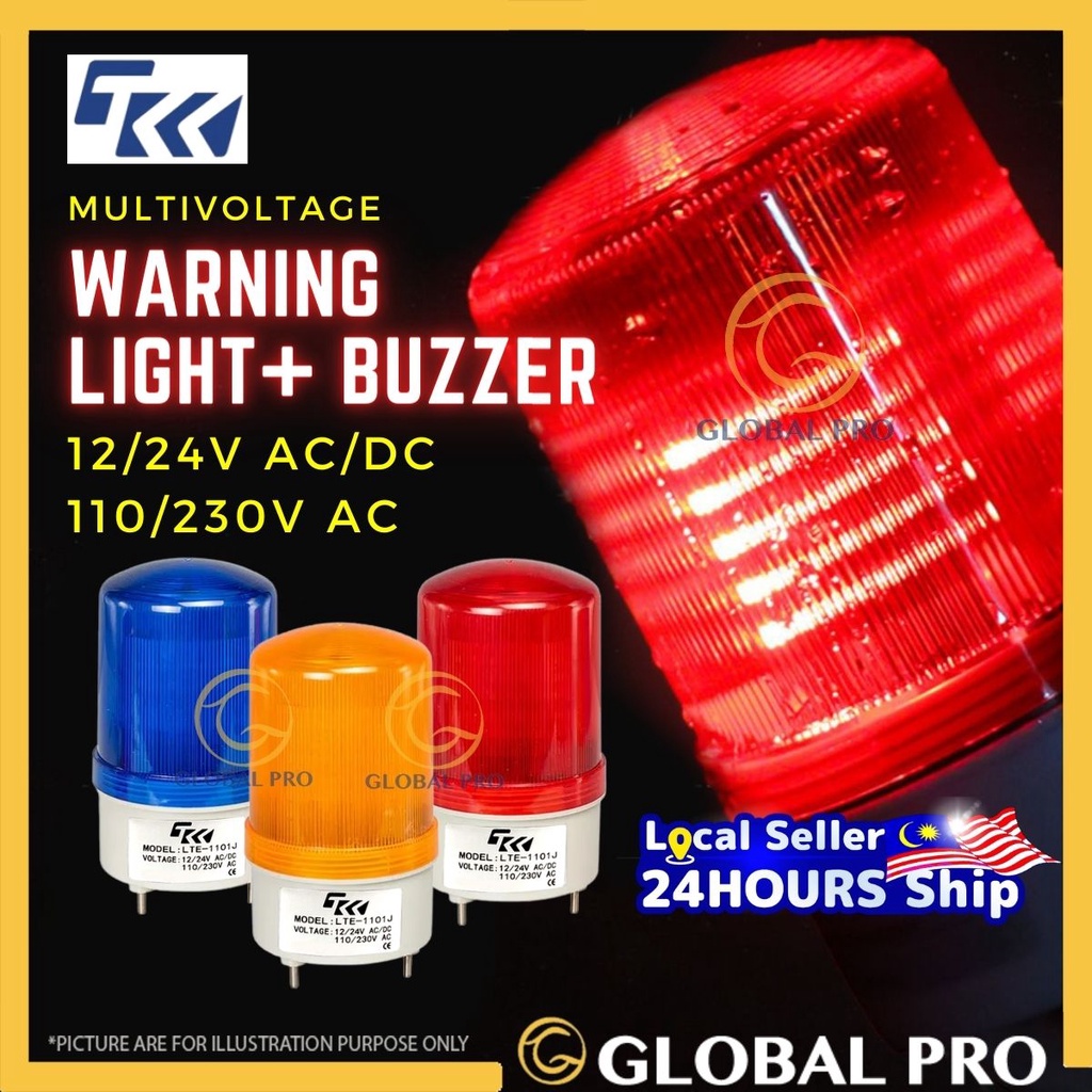 LTE-1101J Warning Light With Buzzer Multivoltage Industrial Beacon ...