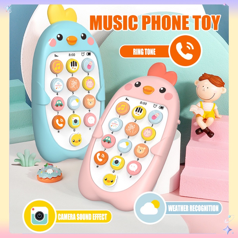 Baby Music Toy Cute Stimulation Telephone Newborn Early Education ...