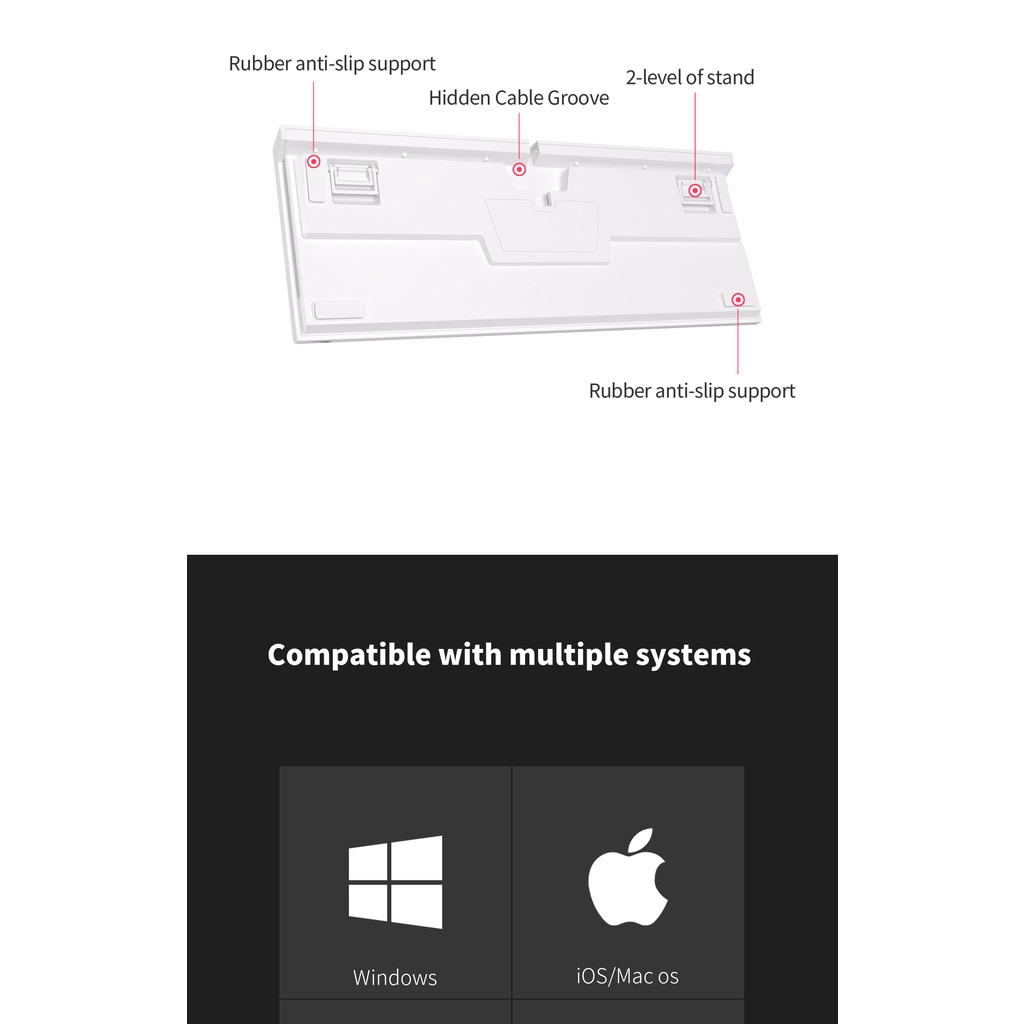 Royal Kludge RK R87 Wired Professional Game Hotswap Mechanical Keyboard ...
