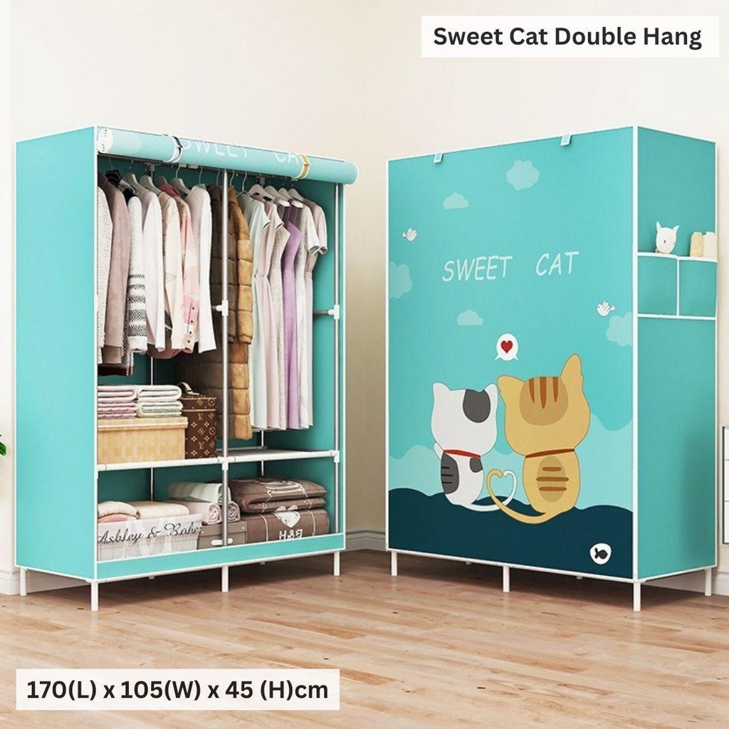 Curtain Type Wardrobe Multi-functional Waterproof Dust Cover One Piece ...