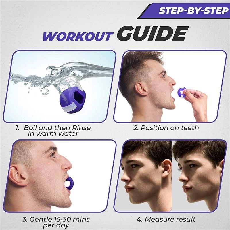 Facial Exerciser Jawline Exercise Face Fitness Ball Ball Facial Anti ...