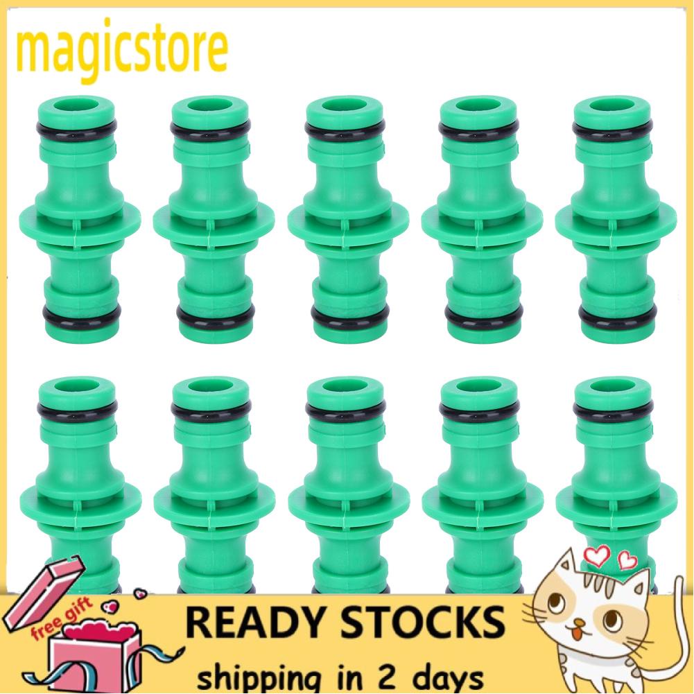 Magicstore 10Pcs Straight Water Hose Connector Quick Irrigation Joint ...