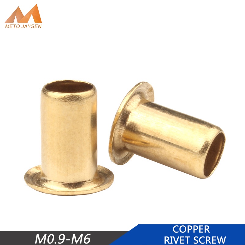 M3 M3.5 M4 M5 M6 Brass Eyelet Rivet Nut Copper Hollow Grommet Hole ...