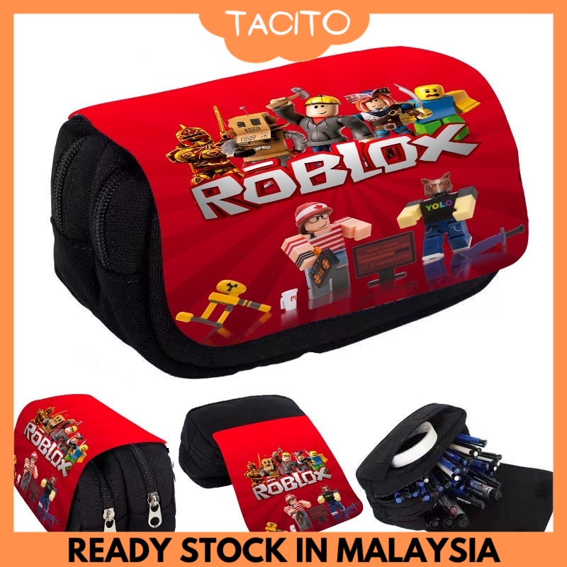 Roblox Pencil Box For Kids Cartoon Student Stationary Children Pencil ...