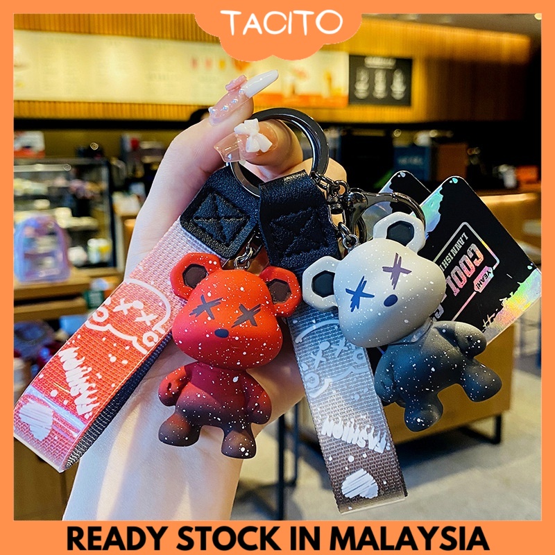 Kaws Bear Brick Keychain Violent Bear Keychain Cute Keychain Fashion ...