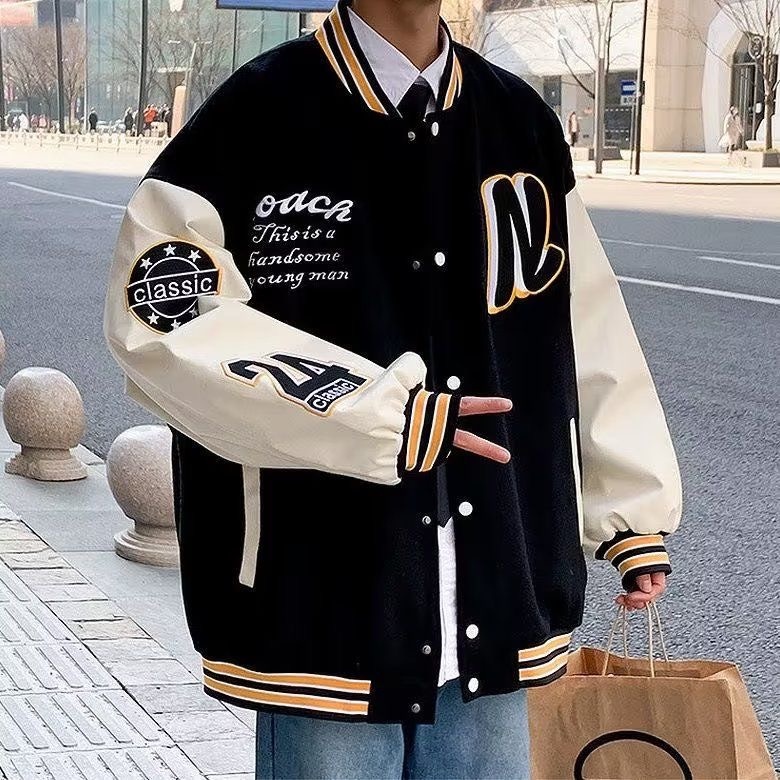 Unisex Varsity Jacket Men Lelaki Couple Wear Trendy Brand Baseball ...