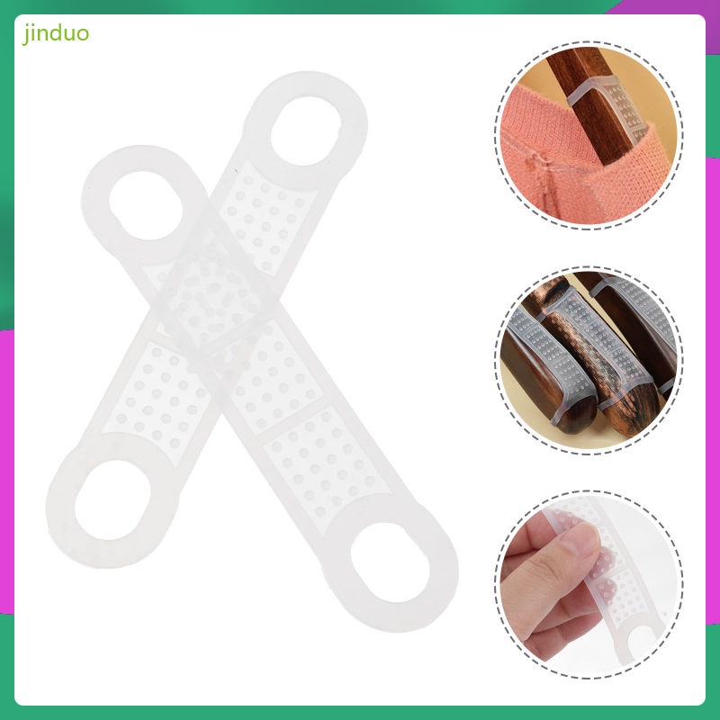 Rak Baju 50 Pcs Hangers with Rubber Grip Silicone Gripper Tape for ...